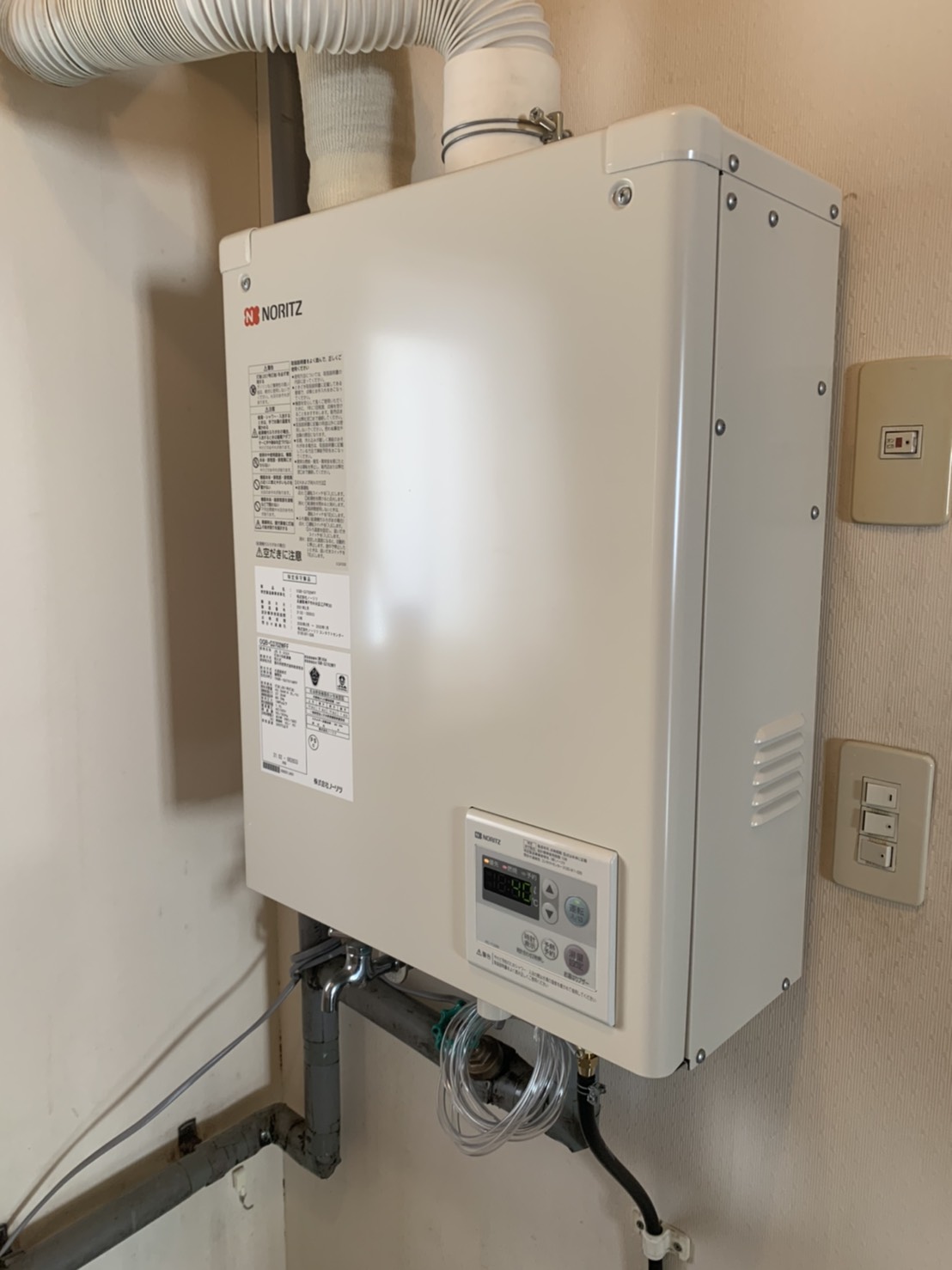 交換後：ノーリツ OQB-G4702WFF